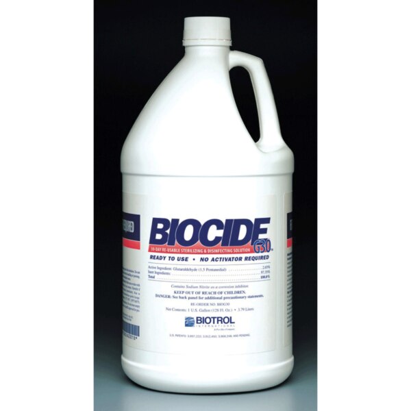 Biocide G30 2.65% Glutaraldehyde Gallon | DC Dental