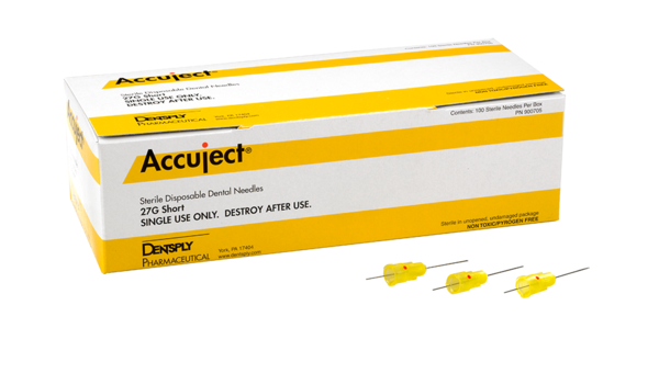 Accuject 27G Short Needle 100/Pk | DC Dental