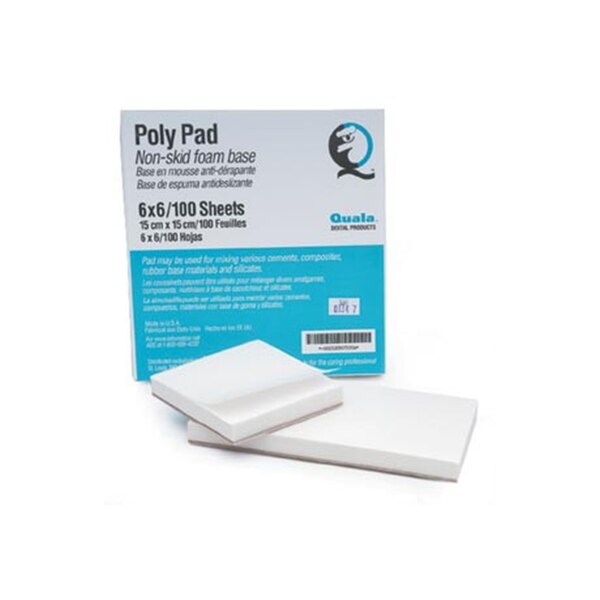 Poly Coated Mixing Pads 3Ó x 3Ó 100/Pk | DC Dental
