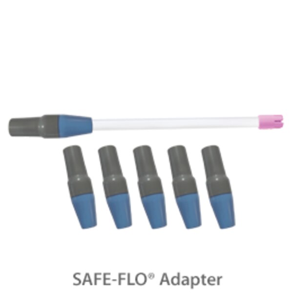 Safe-Flo Adapter 50/Bag Blue/Gray | DC Dental