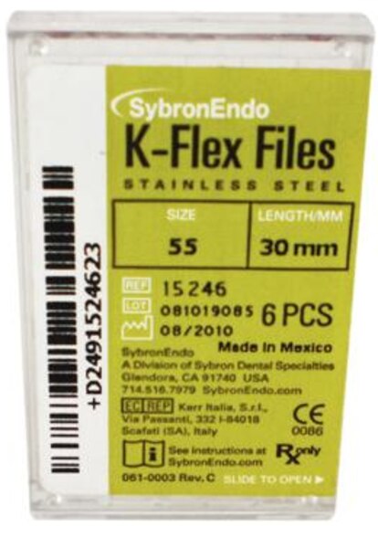 K-Flex Files 30mm #55 6/Bx | DC Dental