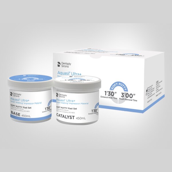 Aquasil Ultra+ Soft Putty Fast Set 2x450mL | DC Dental