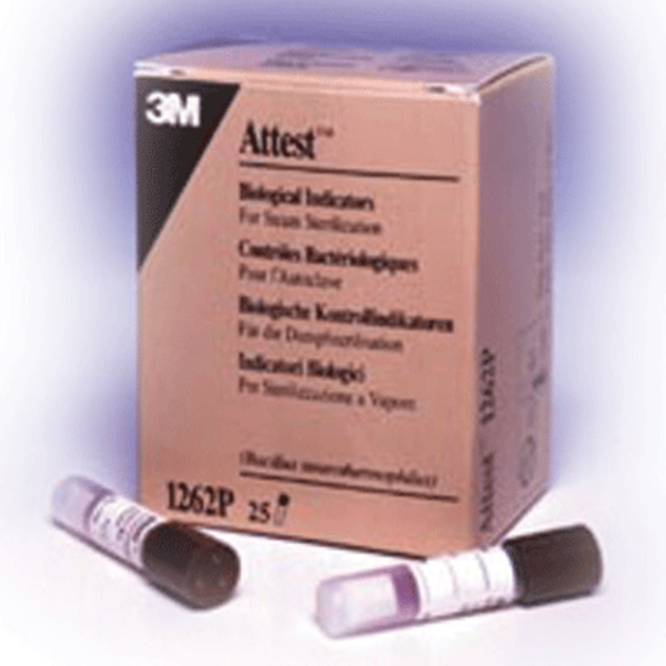 Attest Biological Indicators Steam 25/Bx | DC Dental