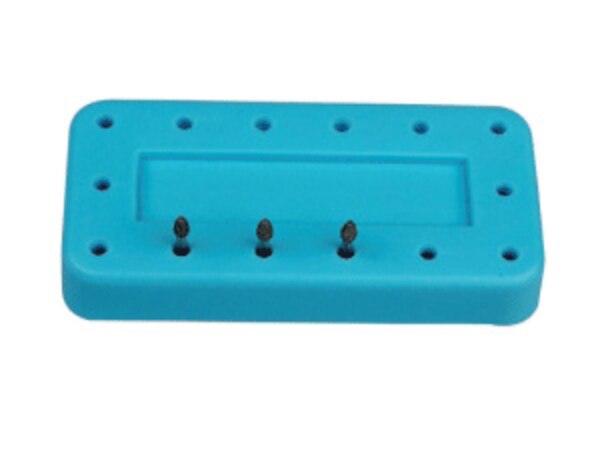 Bur Block 14 Hole Magnetic Seagreen | DC Dental