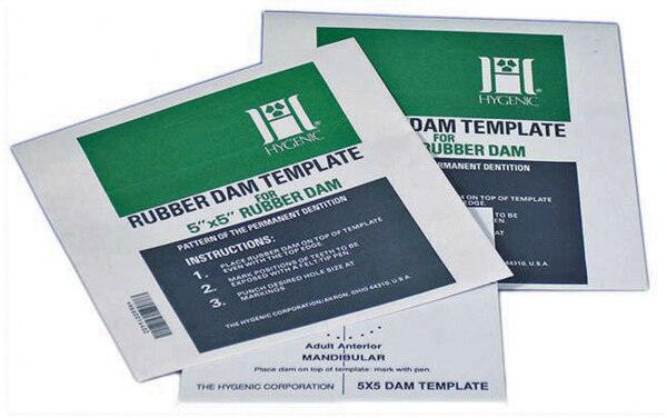 Rubber Dam Template 6" 441 | DC Dental