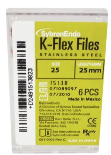 SybronEndo K-Flex Files SS 25mm #25 6/Bx | DC Dental