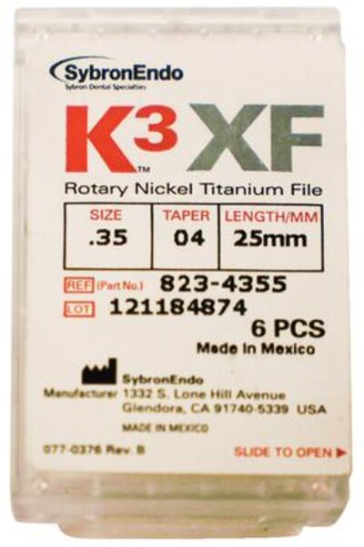 K3 XF File .35/.04 25mm 6/Pk | DC Dental